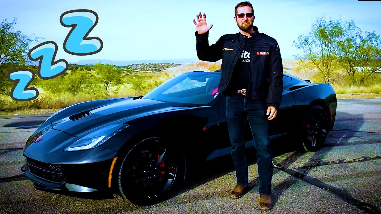 CORVETTE Night Drive on a Dark Desert Highway - YouTube