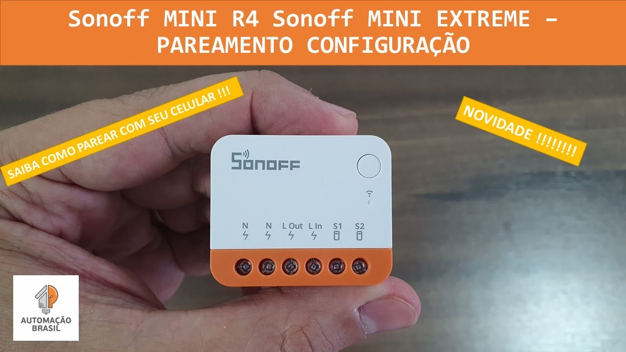 Sonoff Mini R4 Sonoff MINI Extreme - Pareamento Configuração - YouTube