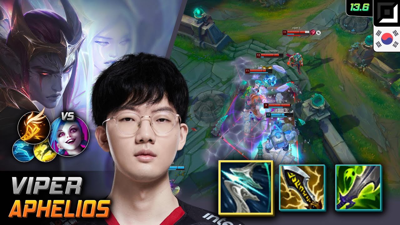Viper Adc Aphelios Build Galeforce Fleet Footwork - Viper Aphelios Match Highlight - LOL KR 13.6 ...