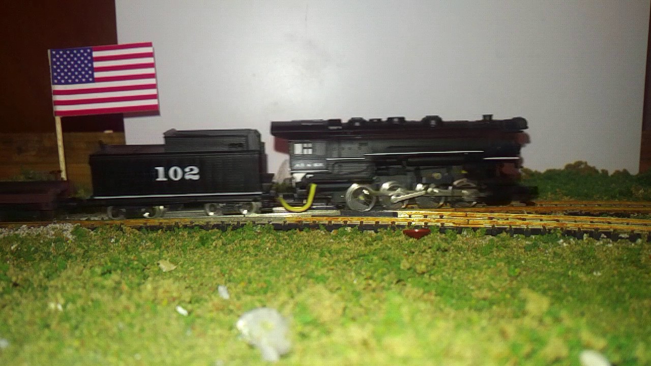 Atlas/Rivarossi N scale 0-8-0 Yard Goat slowmo - YouTube