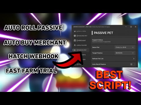 Anime Shadow Script | Auto Pet Passives, Auto Trial, Fast Hatch & More ...