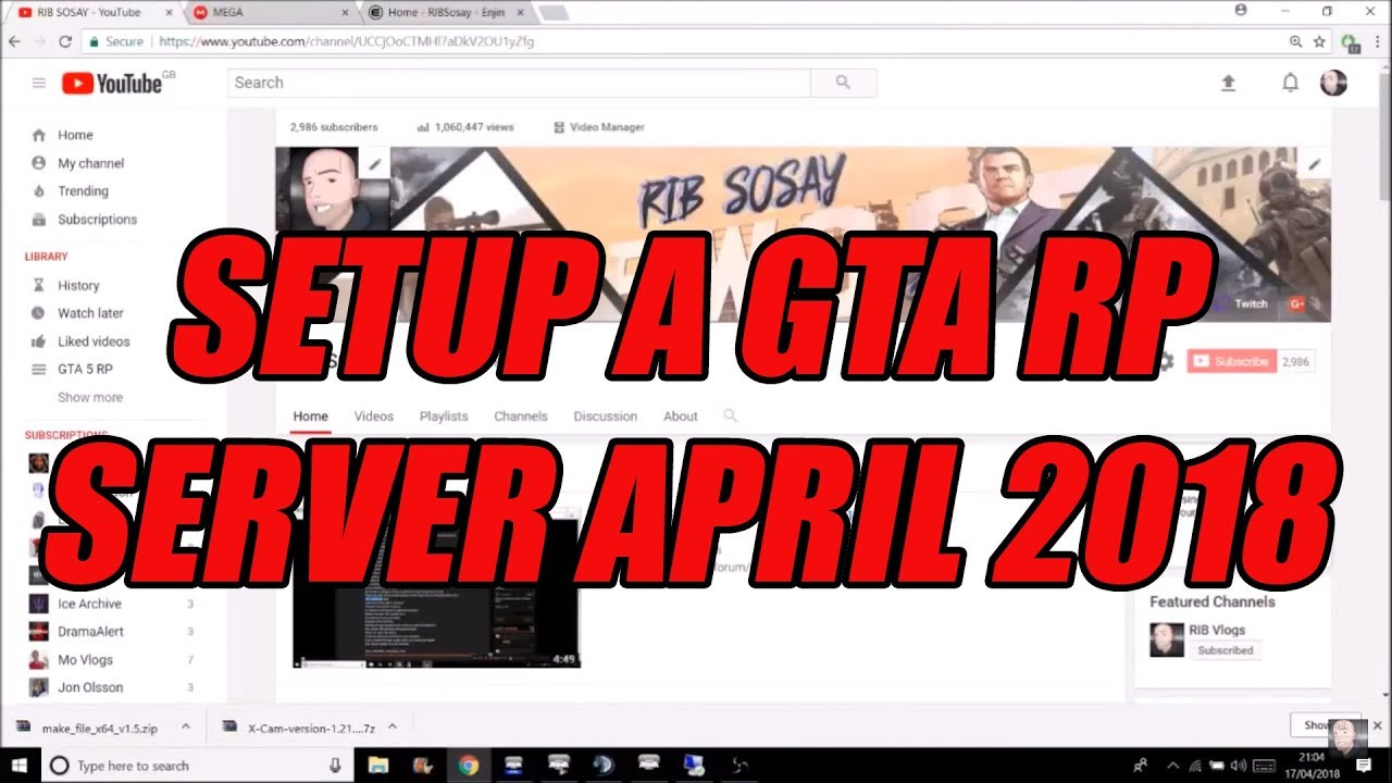 HOW TO SETUP A GTA RP SERVER WITH MY FILES [QUICK/EASY] - YouTube