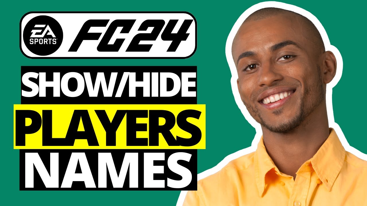 How To Show / Hide Players Name in Match FC 24 - YouTube