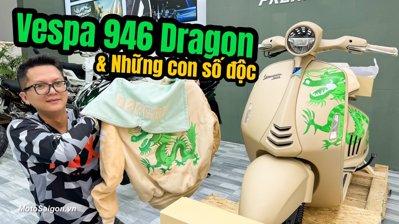 Vespa 946 Dragon giá xe gấp đôi VF3 với những con số đặc biệt - YouTube