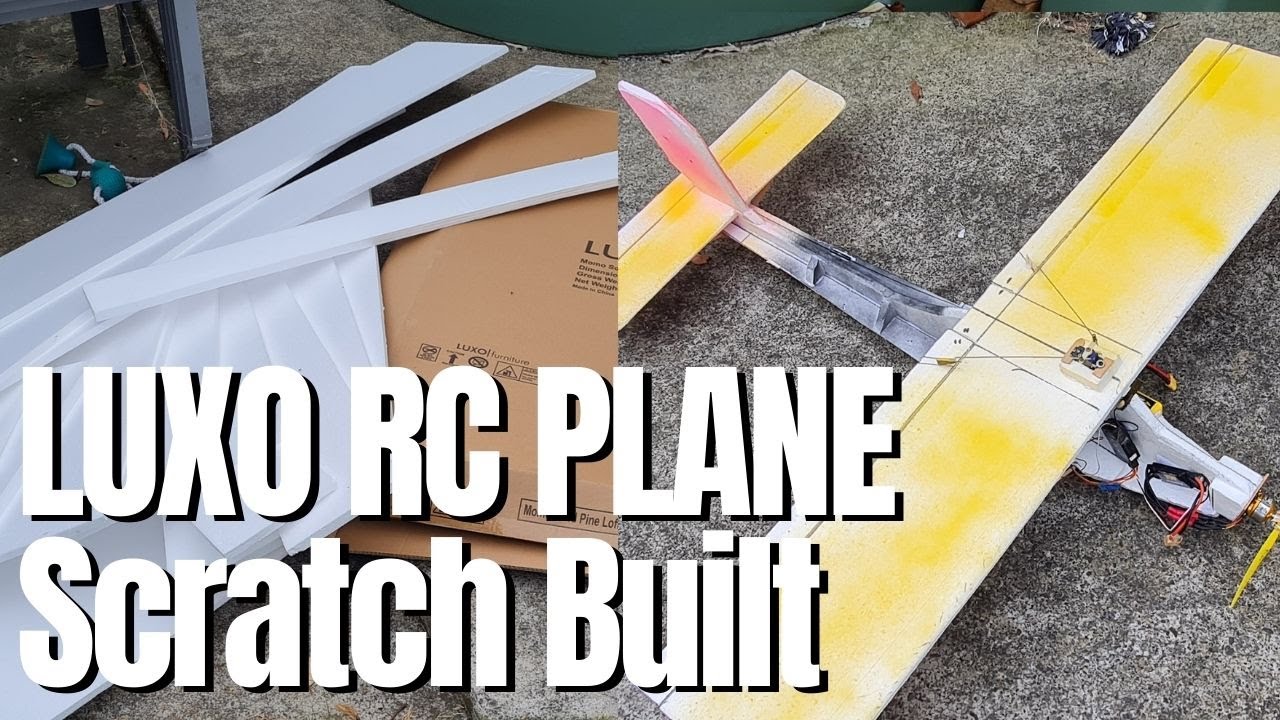 LUXO simple Scratch Built RC Trainer Plane - YouTube