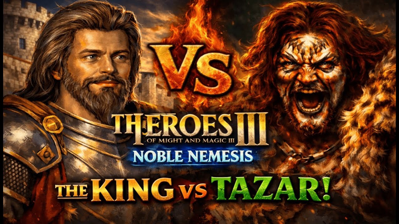 Heroes of Might and Magic 3 HotA – Tazar vs The King | FINAL BATTLE ...