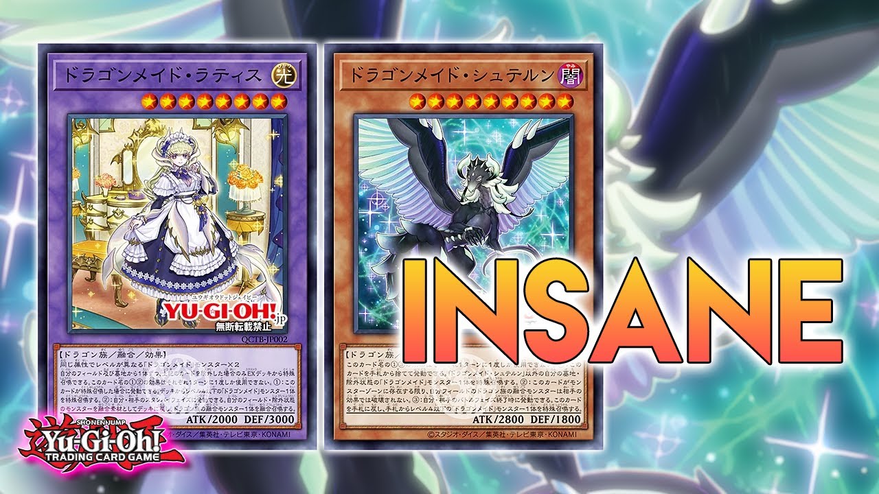These New Dragonmaid Cards Are Completely Bustedyu Gi Oh Youtube