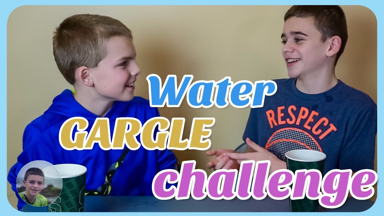 GARGLING WATER CHALLENGE!! - YouTube