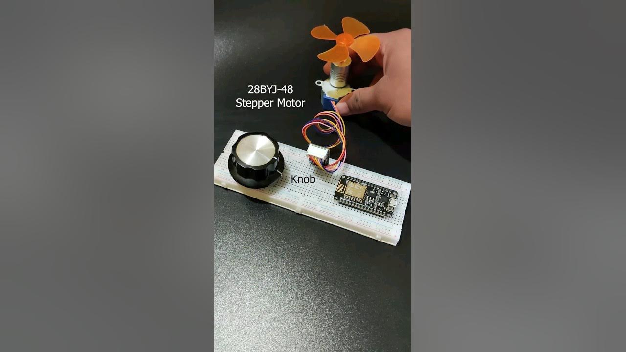 Control A Stepper Motor With Rotary Encoder Arduinoproject Esp32 Esp8266 Iot Tech Diy