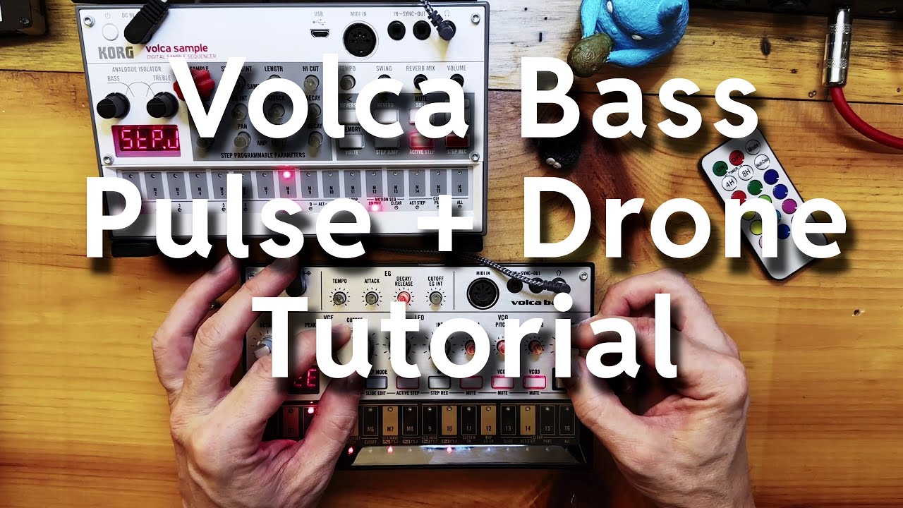 Korg Volca Bass Pulse and Drone Jam and Tutorial w/ Volca Sample - YouTube