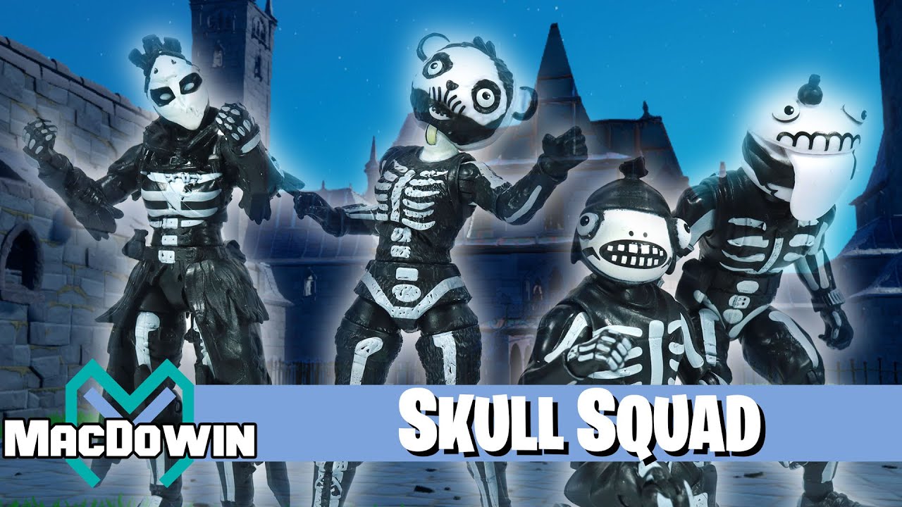 Skull Squad Fortnite Action Figures | 4" Jazwares - YouTube