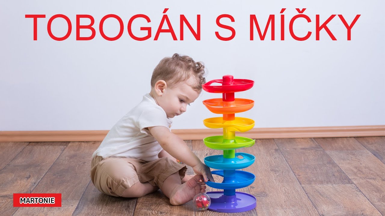 TOBOGÁN - Spirála s míčky duhová 12m+ | PLAYGO rainbow ball drop toy ...