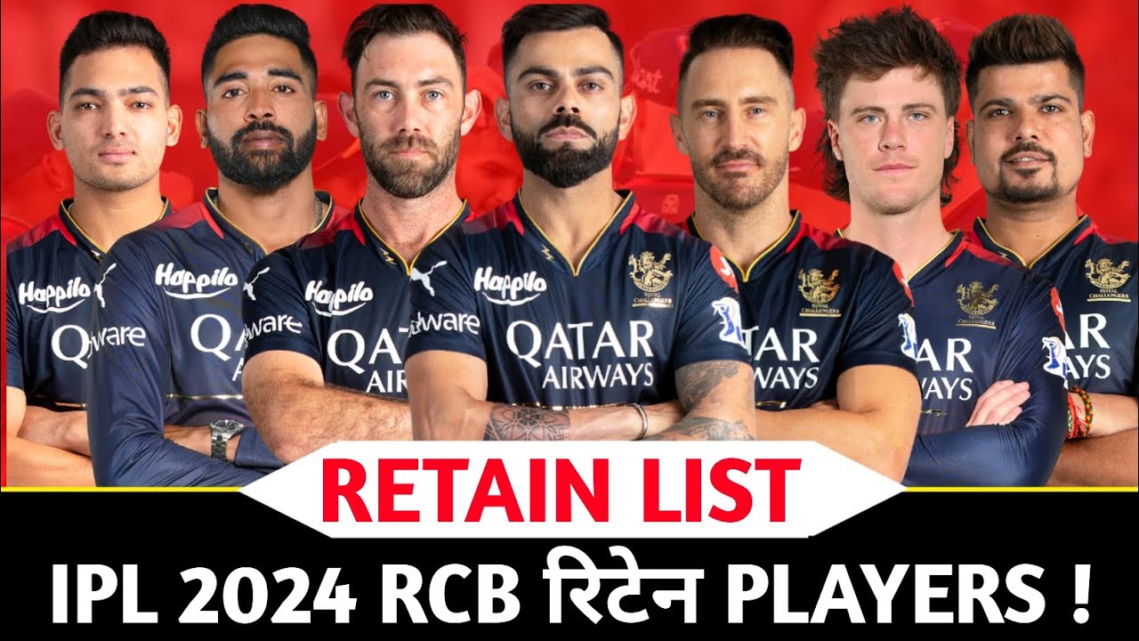 IPL 2024 RCB Retain Players | RCB Retain Players for IPL 2024 - YouTube