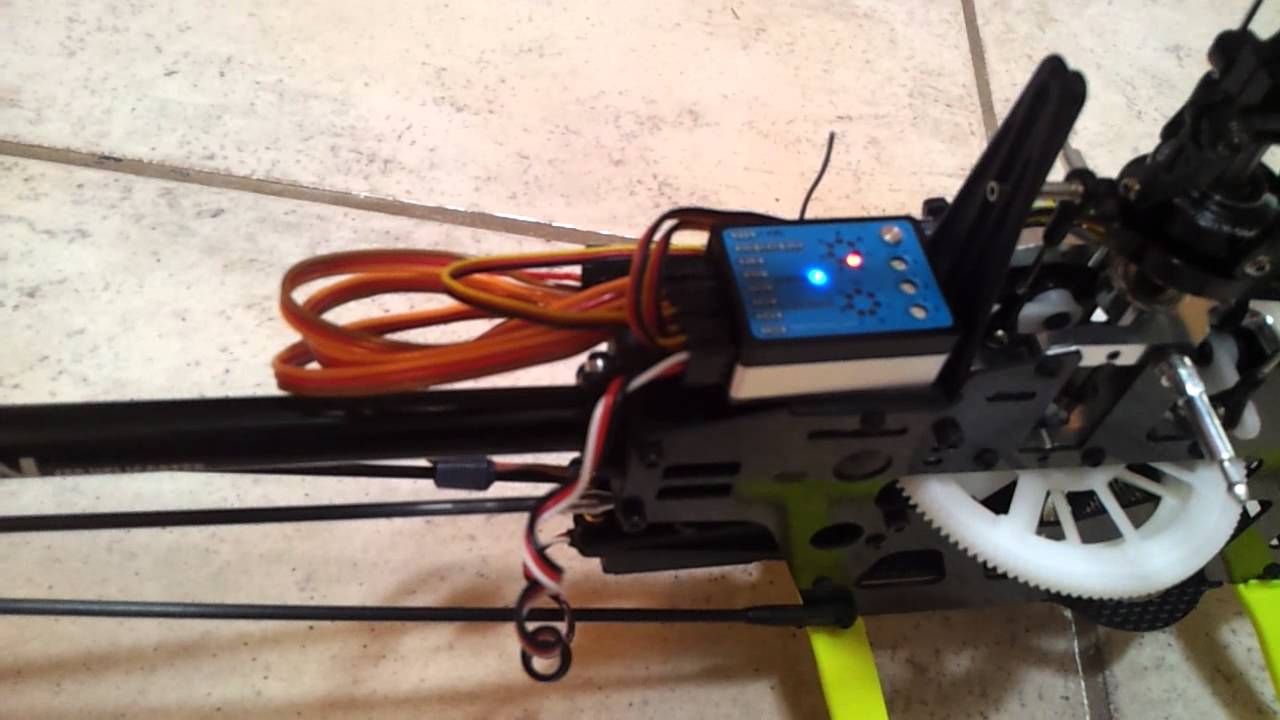 Hb800 fbl gyro setup step d - YouTube