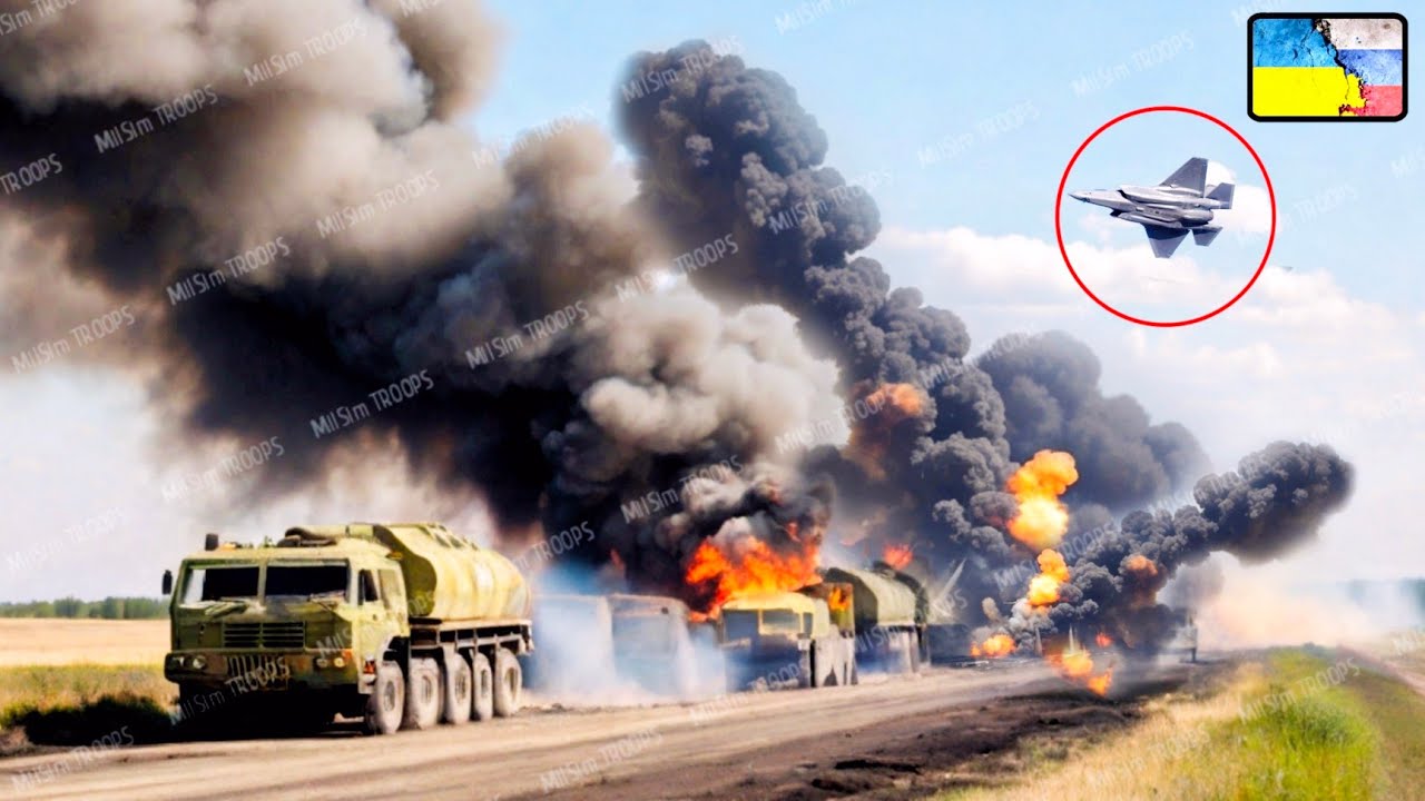 250 Russian Deadly Missile Convoy Destroyed by US F-16s While En route ...