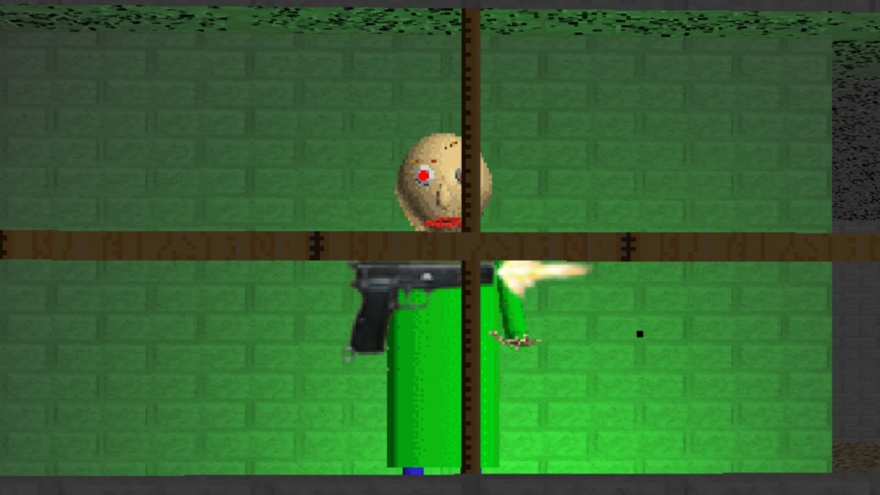 Baldi has a gun! (+secret ending) - YouTube