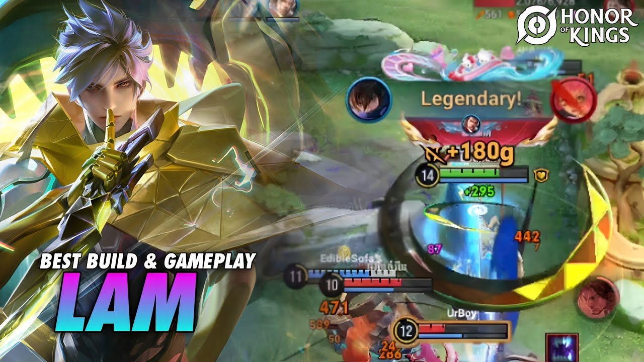 Legendary Gameplay Lam Damage Build - Honor Of Kings - YouTube