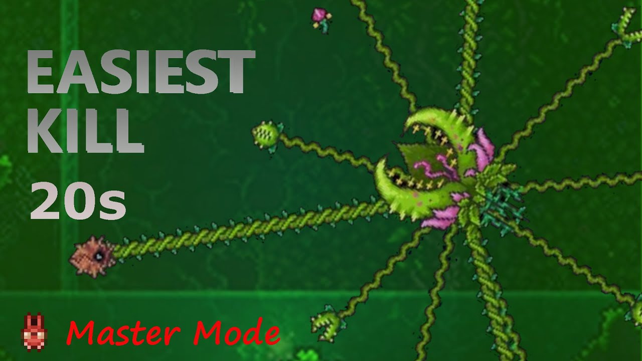 Easiest Plantera kill Master Mode - YouTube