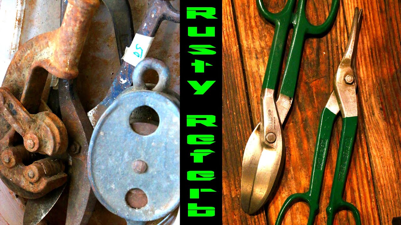 De-Rusting Rusty Vintage Tool Finds - Clean and Refurb - YouTube