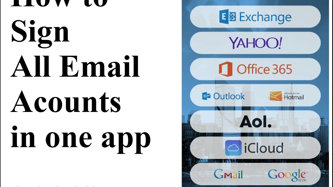 All Emails Combined in one place on android app-Blue Mail 2017 - YouTube
