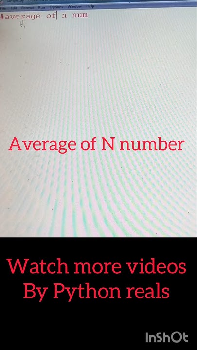 Average of number - YouTube