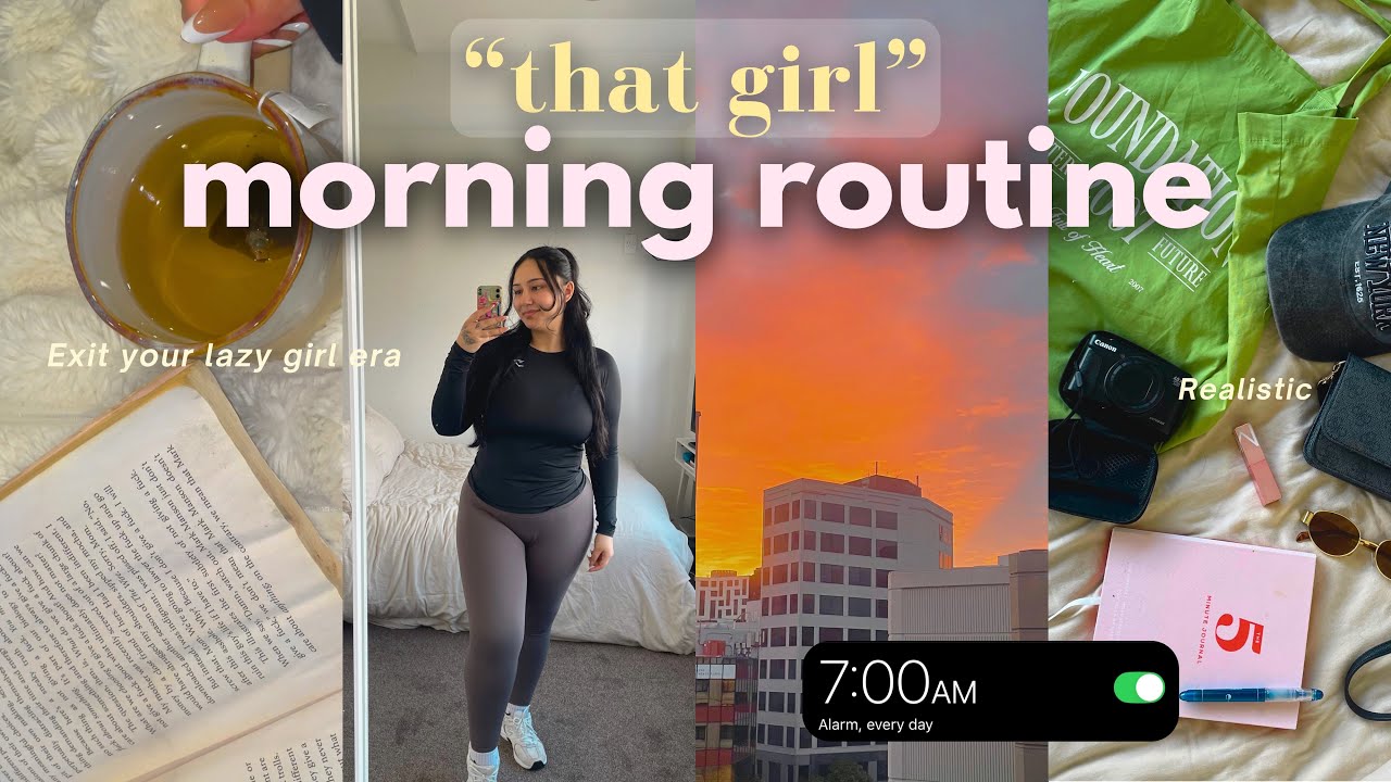 Trying that girl morning routine but realistic - YouTube