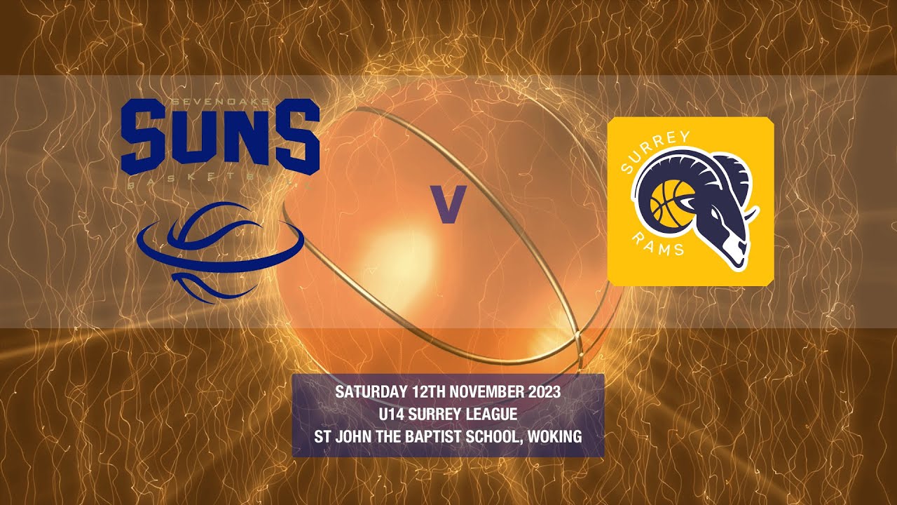 Sevenoaks Suns U14 v Surrey Rams U14 - 12th November 2023 - YouTube