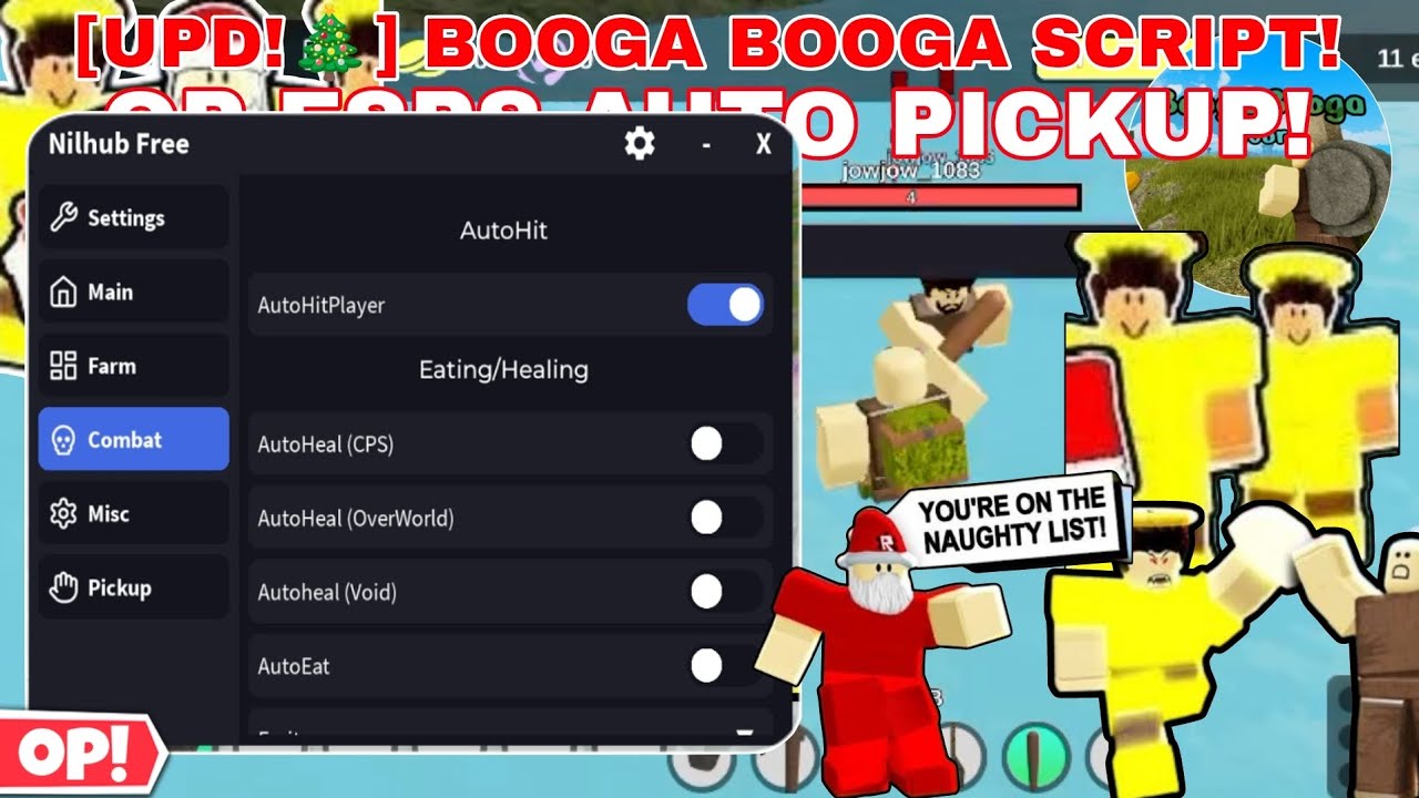 Best [Upd!🎄] Booga Booga [REBORN] Script/Hack AutoFarm Plants,Gold🔥,Pickup+More other KEYLESS🎁 ...