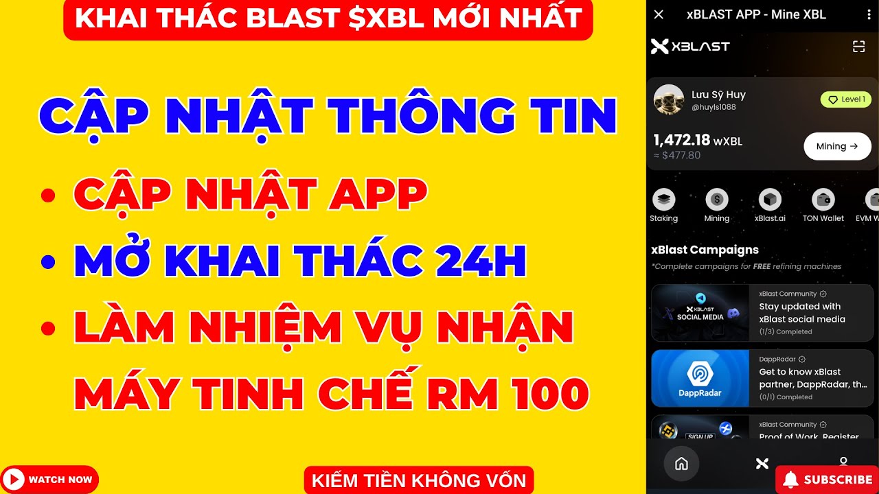 xBlast Mới Nhất - xBlast Phiên Bản Mới - Làm Nhiệm Vụ Nhận Máy Tính Chế ...