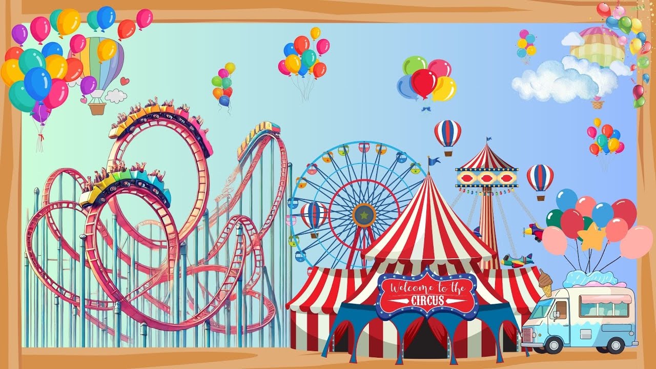 Discover Rides and FUN at the AMUSEMENT PARK | ENGLISH for Little ...