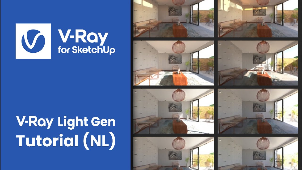 Belichtingen evalueren met V-Ray Light Gen - YouTube