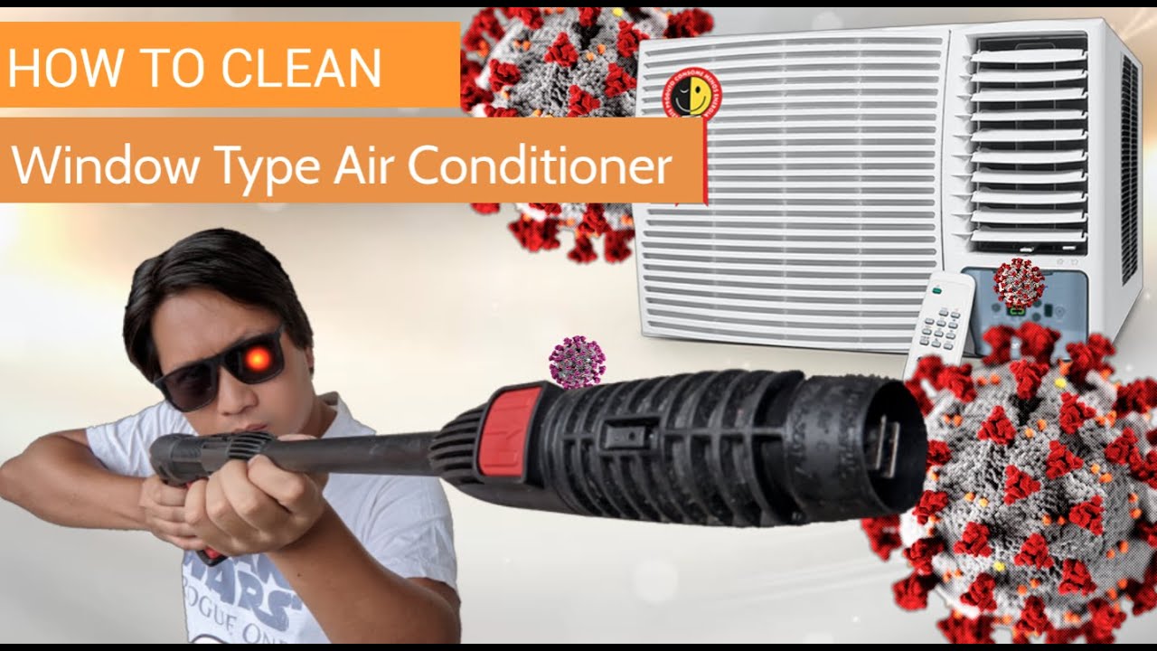 How to clean WINDOW TYPE AIR CONDITIONERS (Inverter / Non-Inverter ...