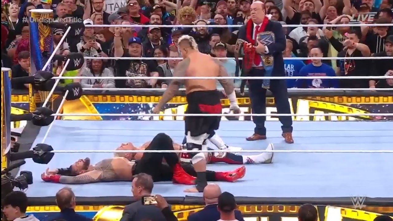 WWE Wrestlemania 39 - Solo Sikoa Returns To The Match & Attacks Cody ...