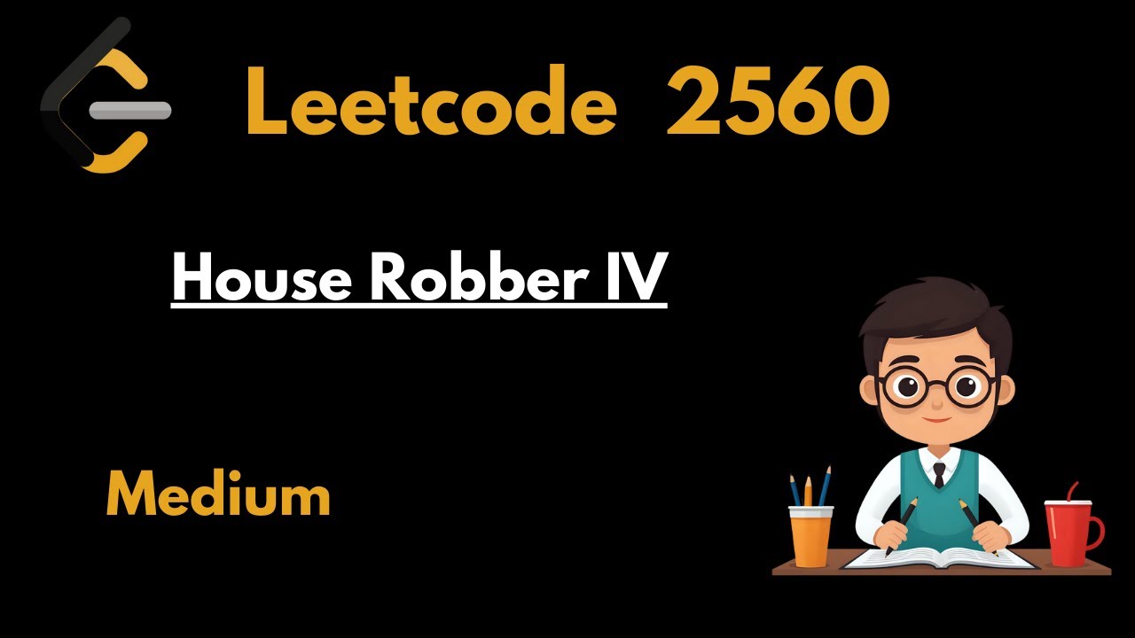 2560. House Robber IV | POTD - 15-03-2025 | Binary Search | Suraj - YouTube