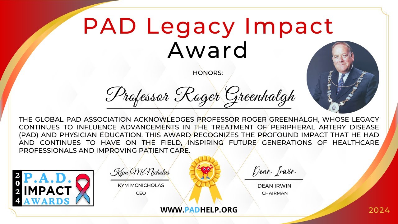 Honoring A Legend In Peripheral Artery Disease Treatment: Professor ...