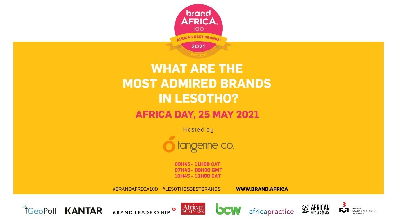 Brand Africa 2021: Most Admired Brands in Lesotho - YouTube