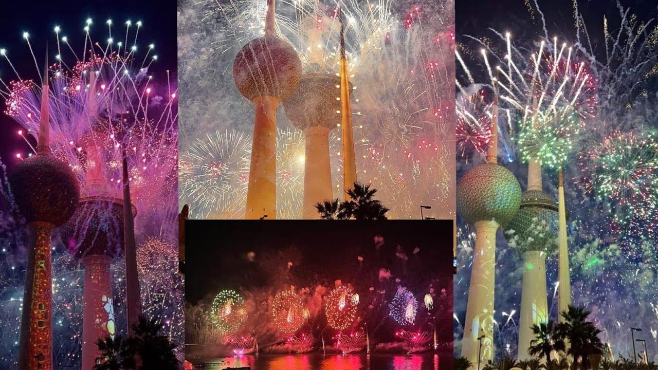Kuwait City 🇰🇼 Fireworks Display 🎆 and Drones Exhibition | Kuwait's ...
