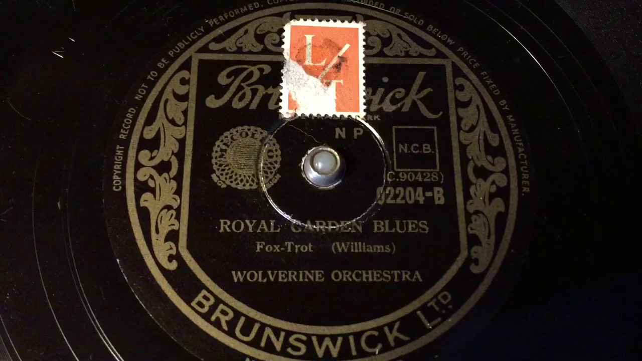 Wolverine Orchestra (Bix Beiderbecke) - Royal Garden Blues - 78 rpm ...
