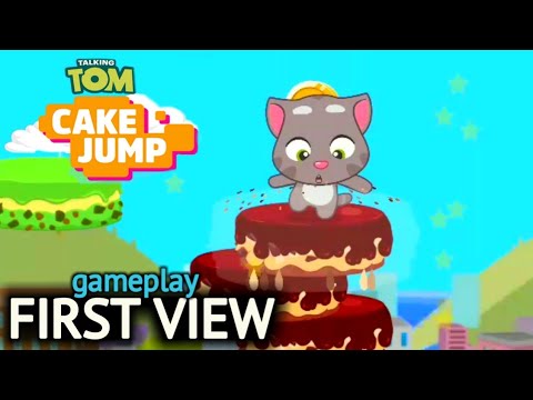 Talking Tom Cake Jump Gameplay First View - YouTube