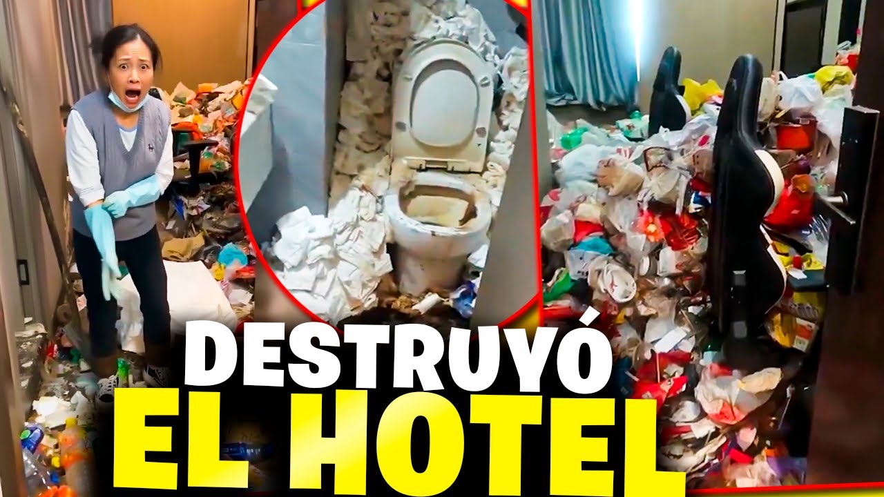 GAMER CHINO destruye un HOTEL y deja un BASURERO tras vivir 2 AÑOS allí ...