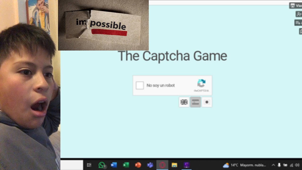 Me intento pasar el captcha game - YouTube
