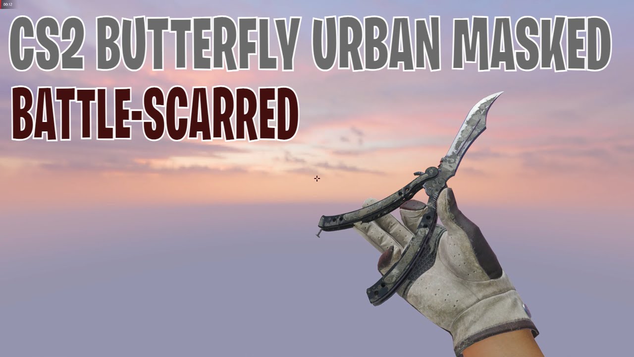 Butterfly Knife Urban Masked (Battle-Scarred) | CS2 Skin Showcase #394 ...