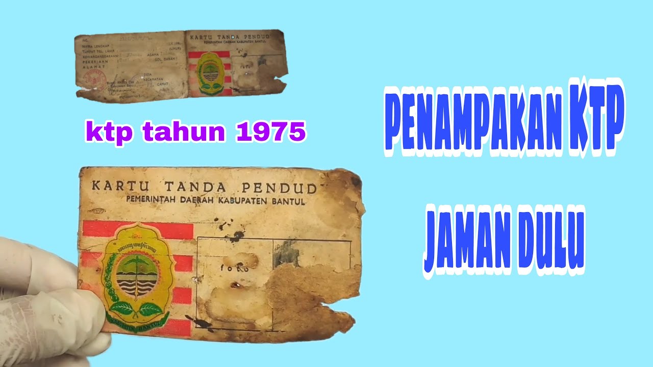 KTP tahun 1975 - YouTube