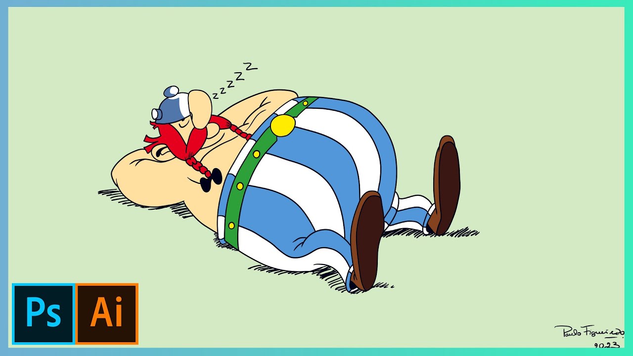 Desenhando Obélix - YouTube