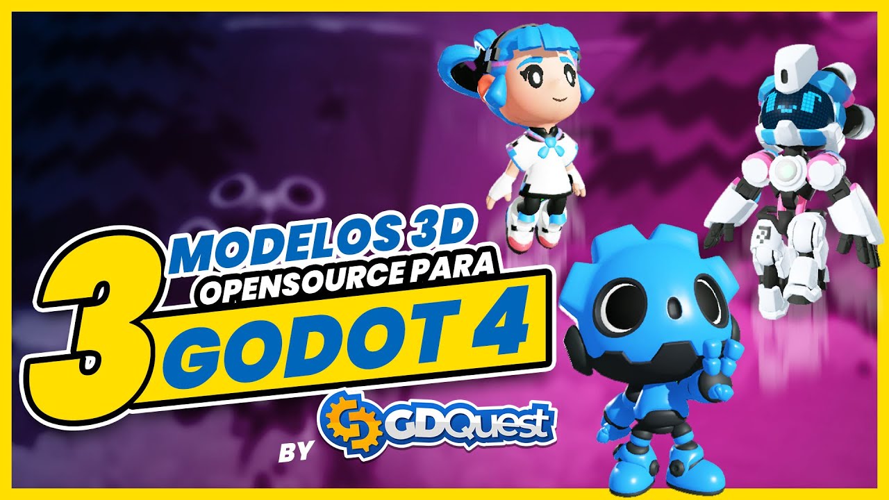 Chegaram 3 Modelos 3D para você usar na GODOT 4!!! - YouTube