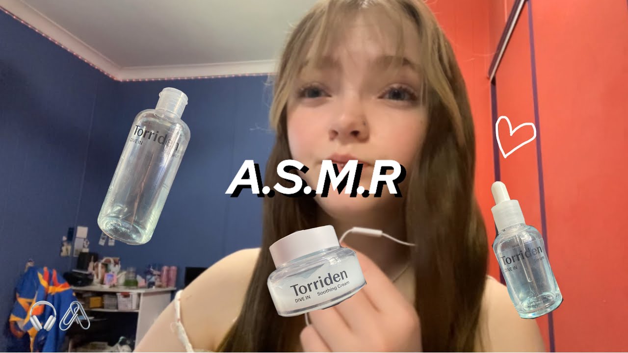 my attempt at ASMR : skincare 🖇️ - YouTube