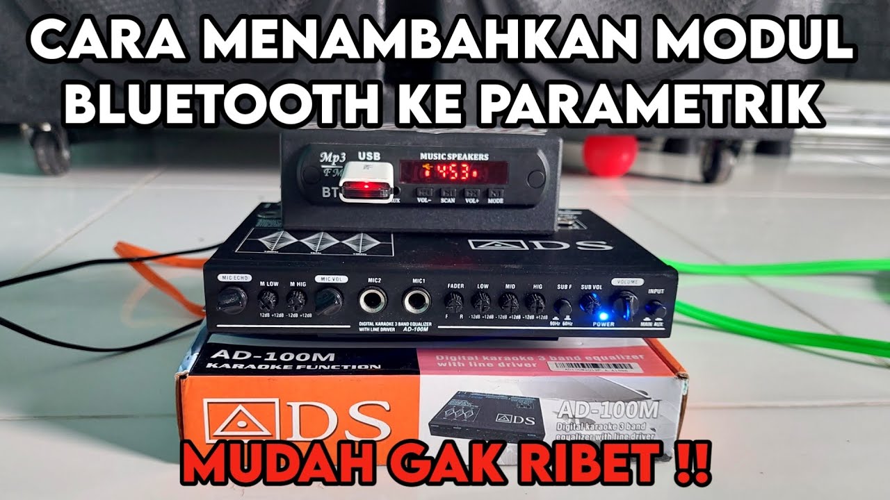 Cara menambah modul bluethooth di parametrik - YouTube