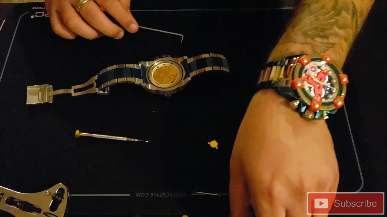 WATCH BATTERY REPLACEMENT ( Ronda 8040.N )ON INVICTA MODEL 13022 - YouTube