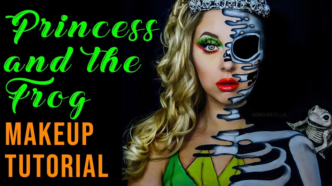 DEAD PRINCESS AND THE FROG MAKEUP! 🐸 | BEELUXURY 💀 - YouTube