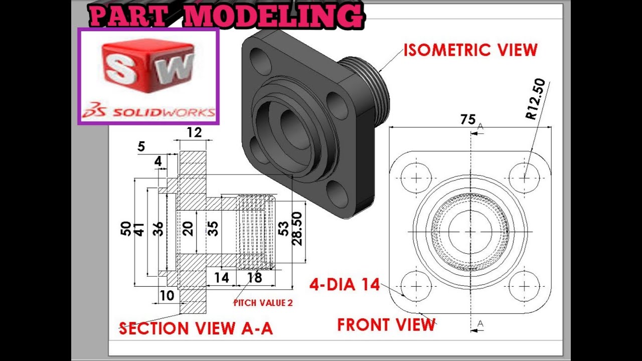 HOW TO EXTRUDE BOSS/BASE IN SOLIDWORKS IN EASY WAY - YouTube
